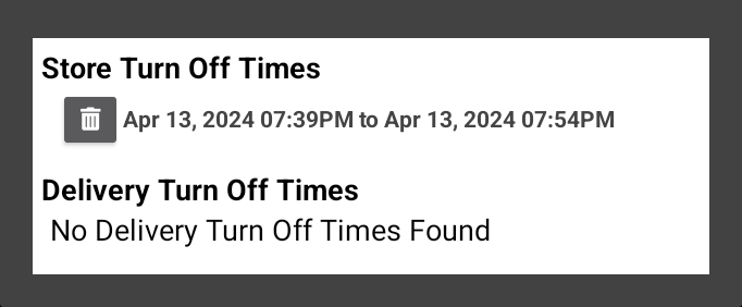 How to schedule a shut off – Menufy Help
