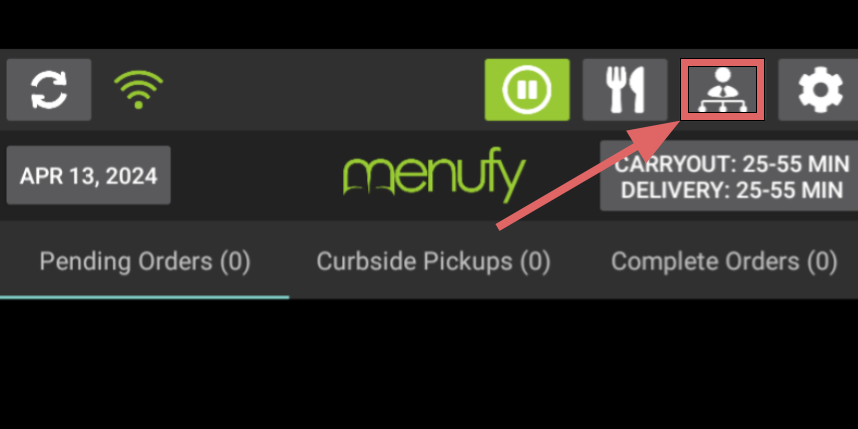 How to set up the Manager Pin – Menufy Help