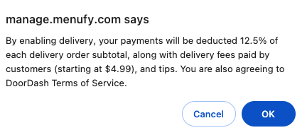 Set up 3rd Party Delivery for Traditional Menufy Partners or Clover ...