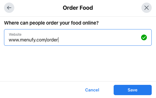 Adding a Facebook "Start Order" call-to-action button to your Facebook ...